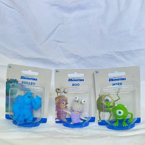 Mattel | Toys | Mattel Micro Collection Pixar Mosters Inc 3 Piece ...